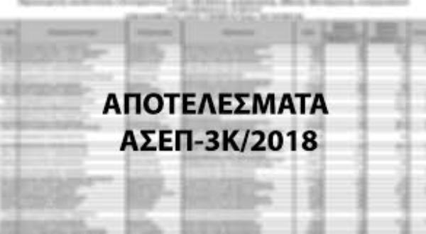 Ανακοίνωση για τους επιτυχόντες της προκήρυξης του ΑΣΕΠ 3Κ/2018 - Δήμος ...